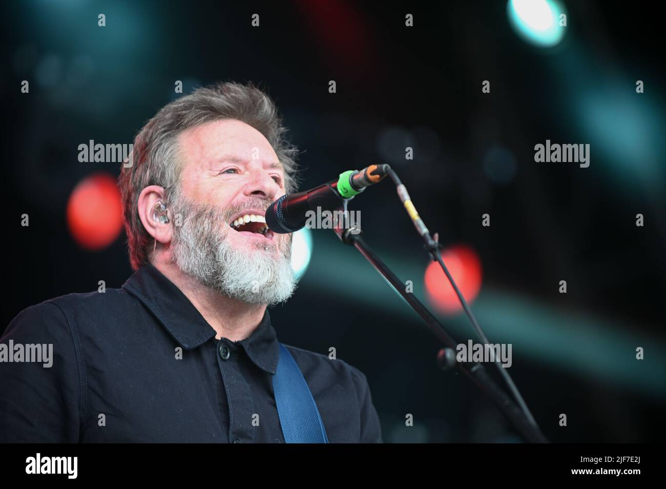 Green Gartside lead singer of Scritti Politti performs at Lets Rock ...