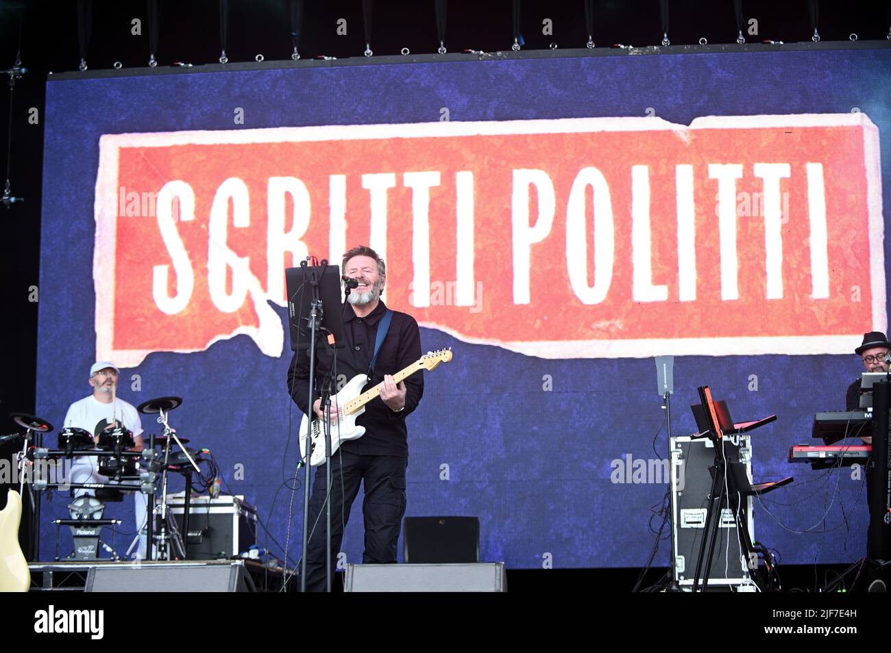 Leeds, UK. 25th June, 2022. Green Gartside lead singer of Scritti ...