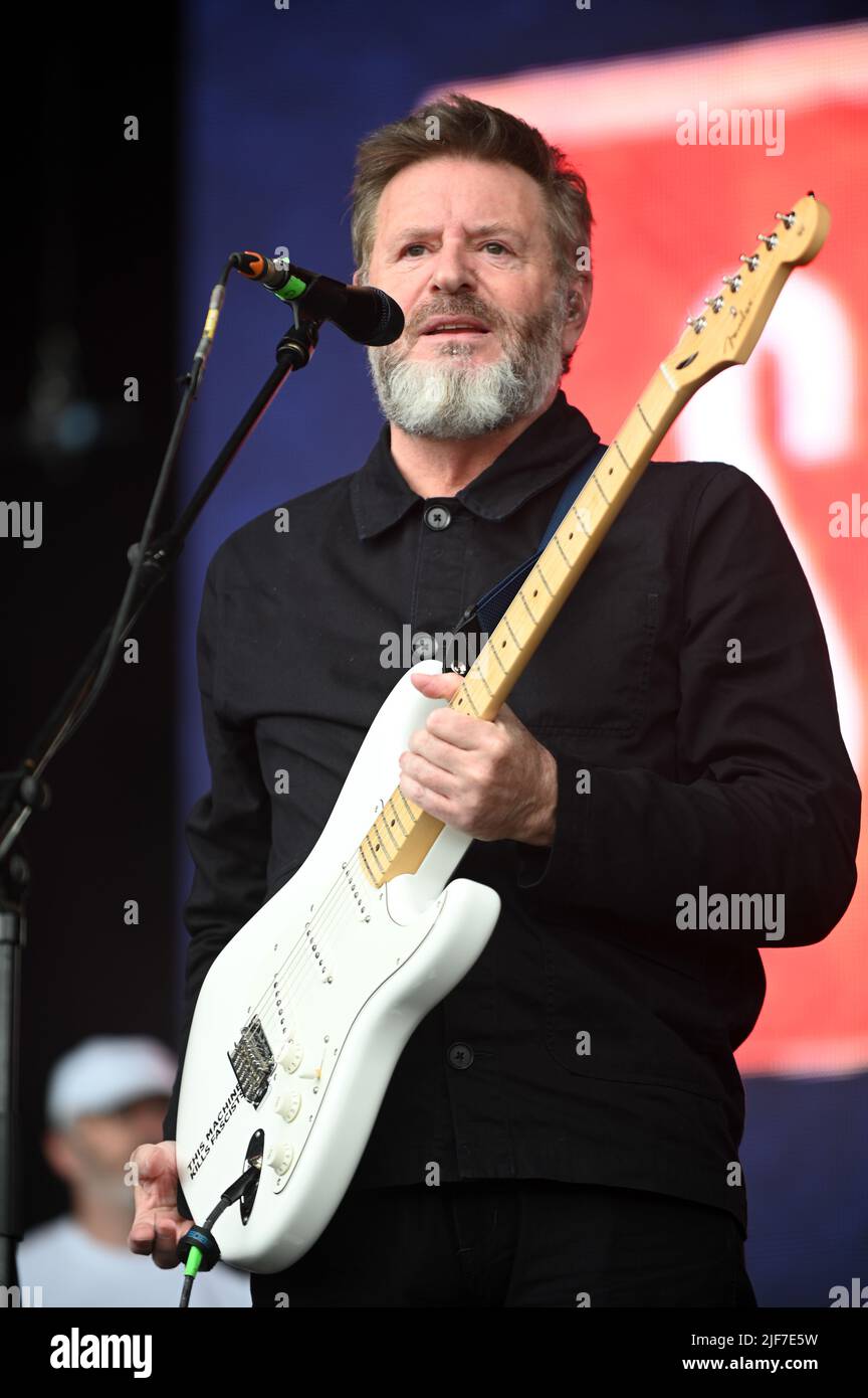 Leeds, UK. 25th June, 2022. Green Gartside lead singer of Scritti ...