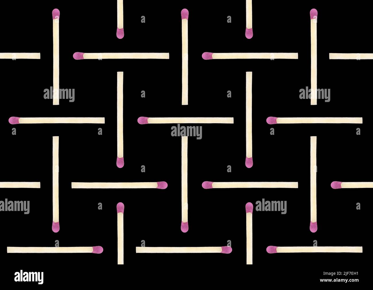 Geometric matchsticks pattern background Stock Photo - Alamy