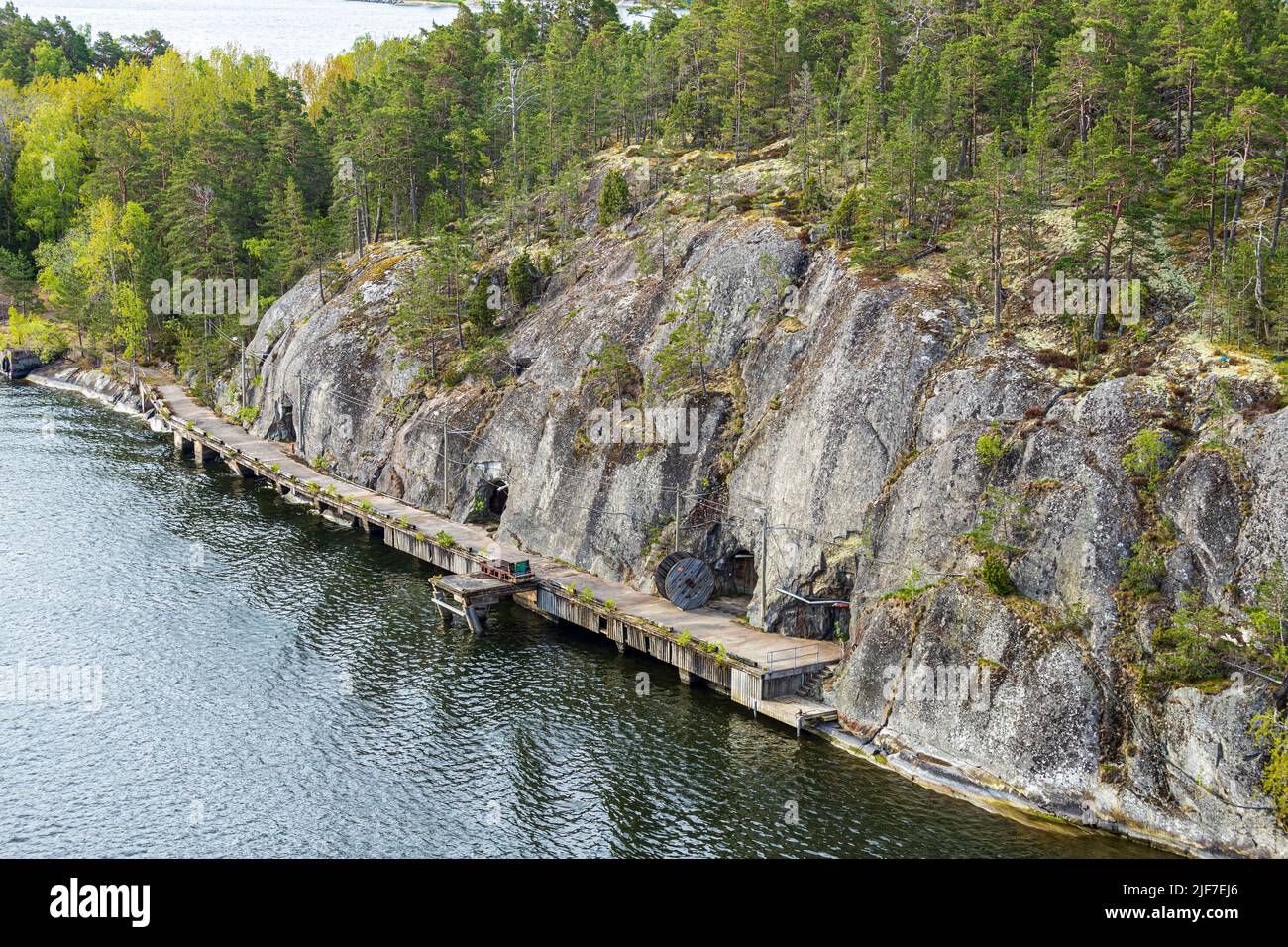 Abandoned military base? on one of the many islands of the Stockholm ...