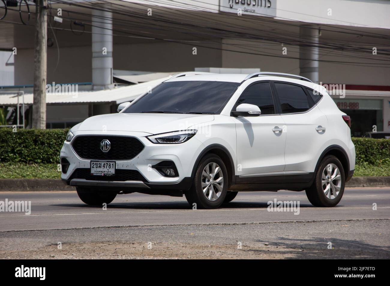 Chiangmai, Thailand - April 21 2022: Private New Suv Car MG ZS EV ...