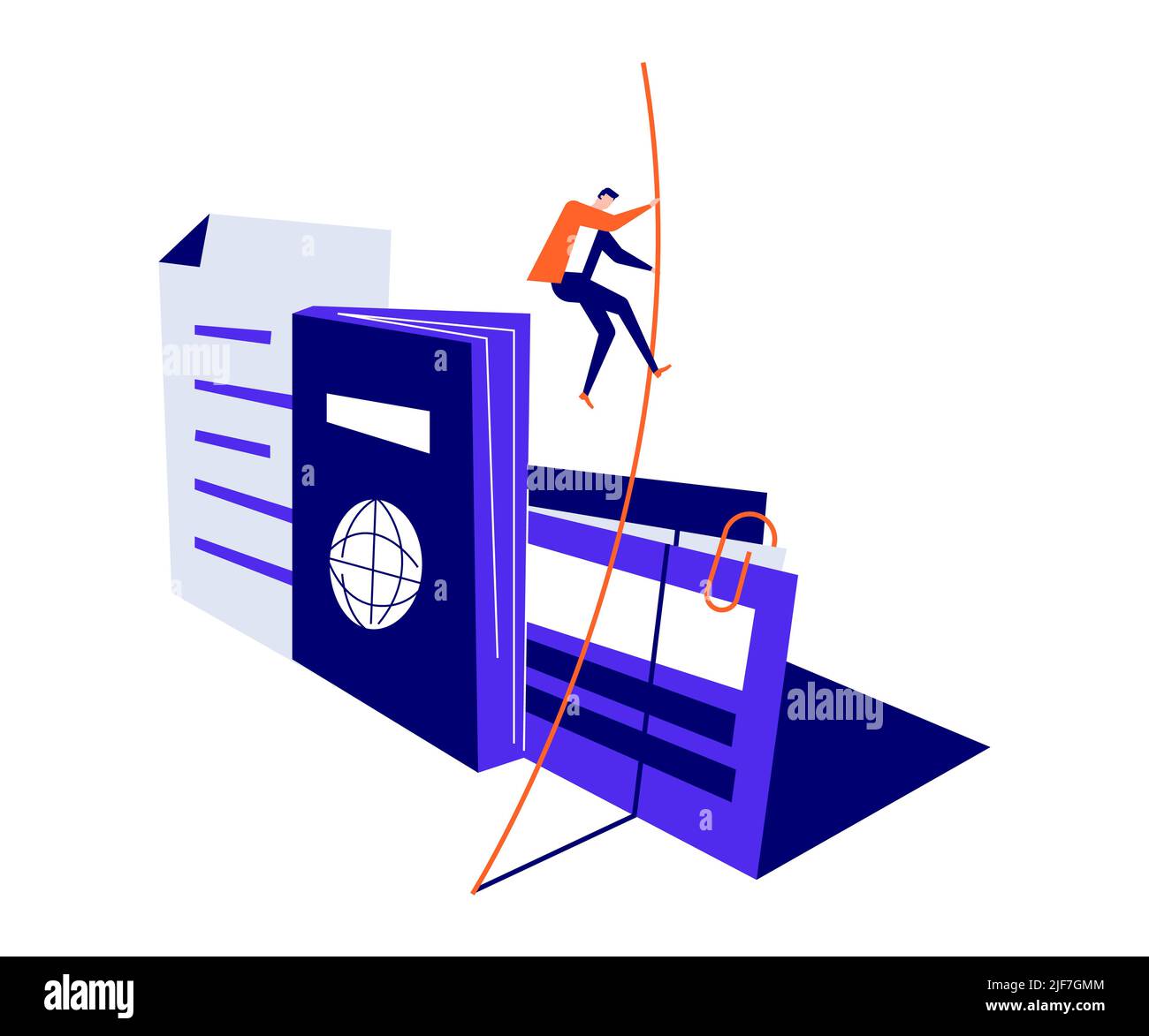 Preparation for jump Stock Vector Images - Alamy