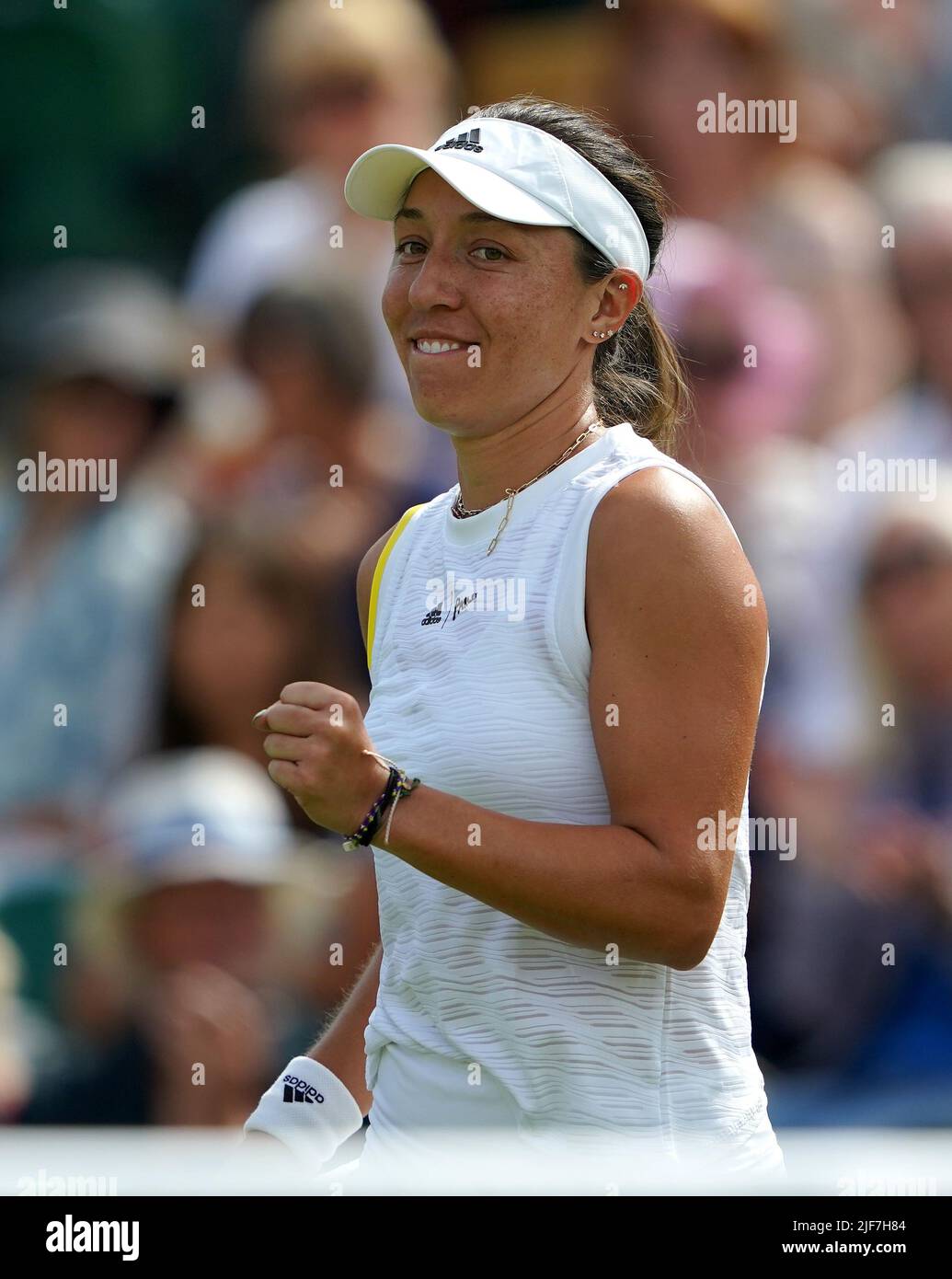 USA's Jessica Pegula celebrates after victory over Great Britain's ...