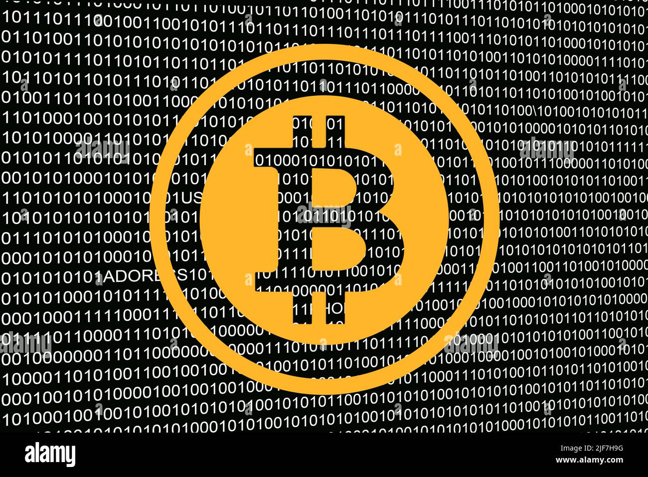 Bitcoin icons, symbol of the famous cryptocurrency Stock Photo - Alamy