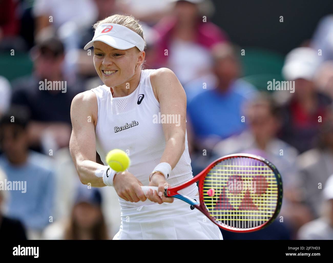 Great Britain's Harriet Dart in action against USA's Jessica Pegula ...