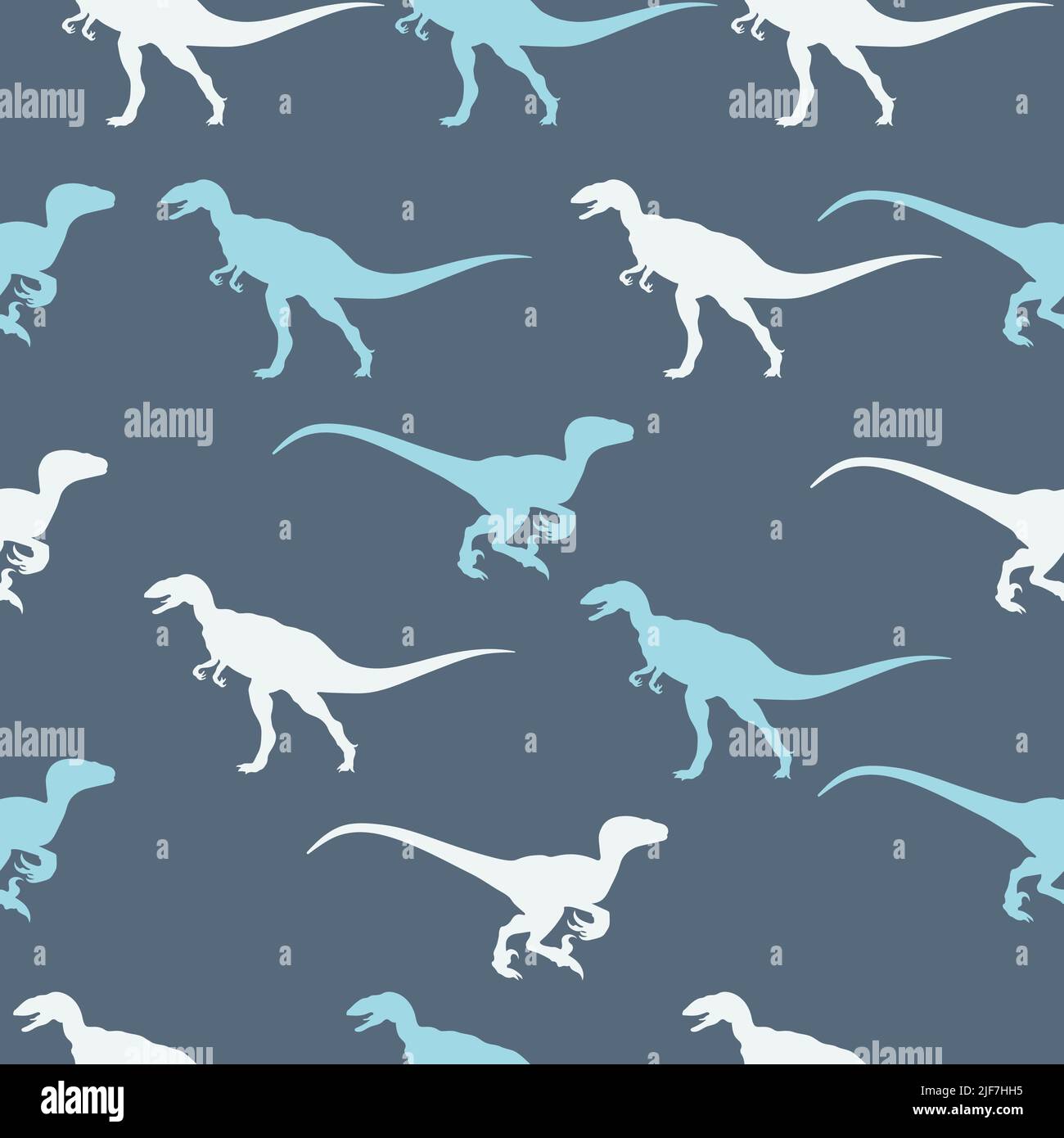 Dinosaurs. Hand-drawn seamless pattern with dinosaurs. For children's ...