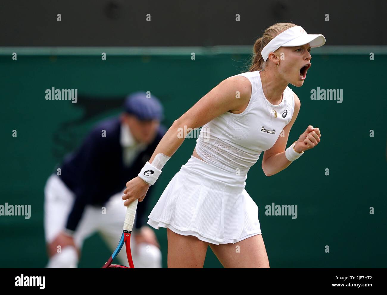 Great Britain's Harriet Dart reacts during her match against USA's ...