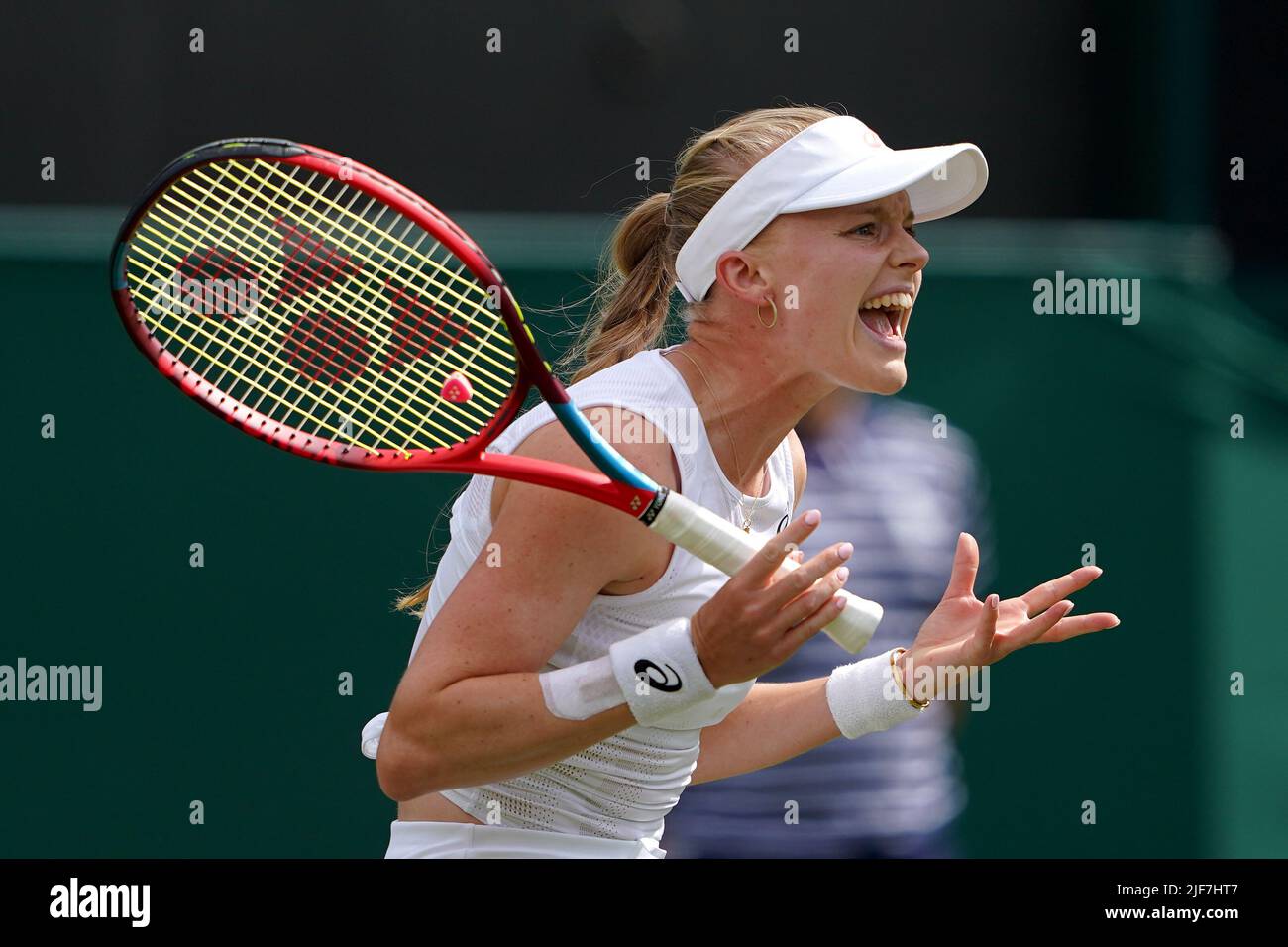 Great Britain's Harriet Dart reacts during her match against USA's ...