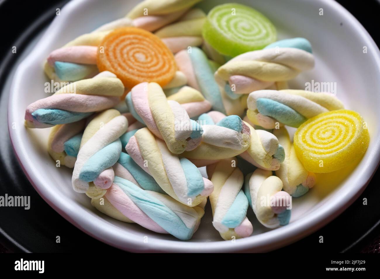 Multi-colored FRUIT FLAVOUR fluffy marshmallows, Tasty, Colorful ...