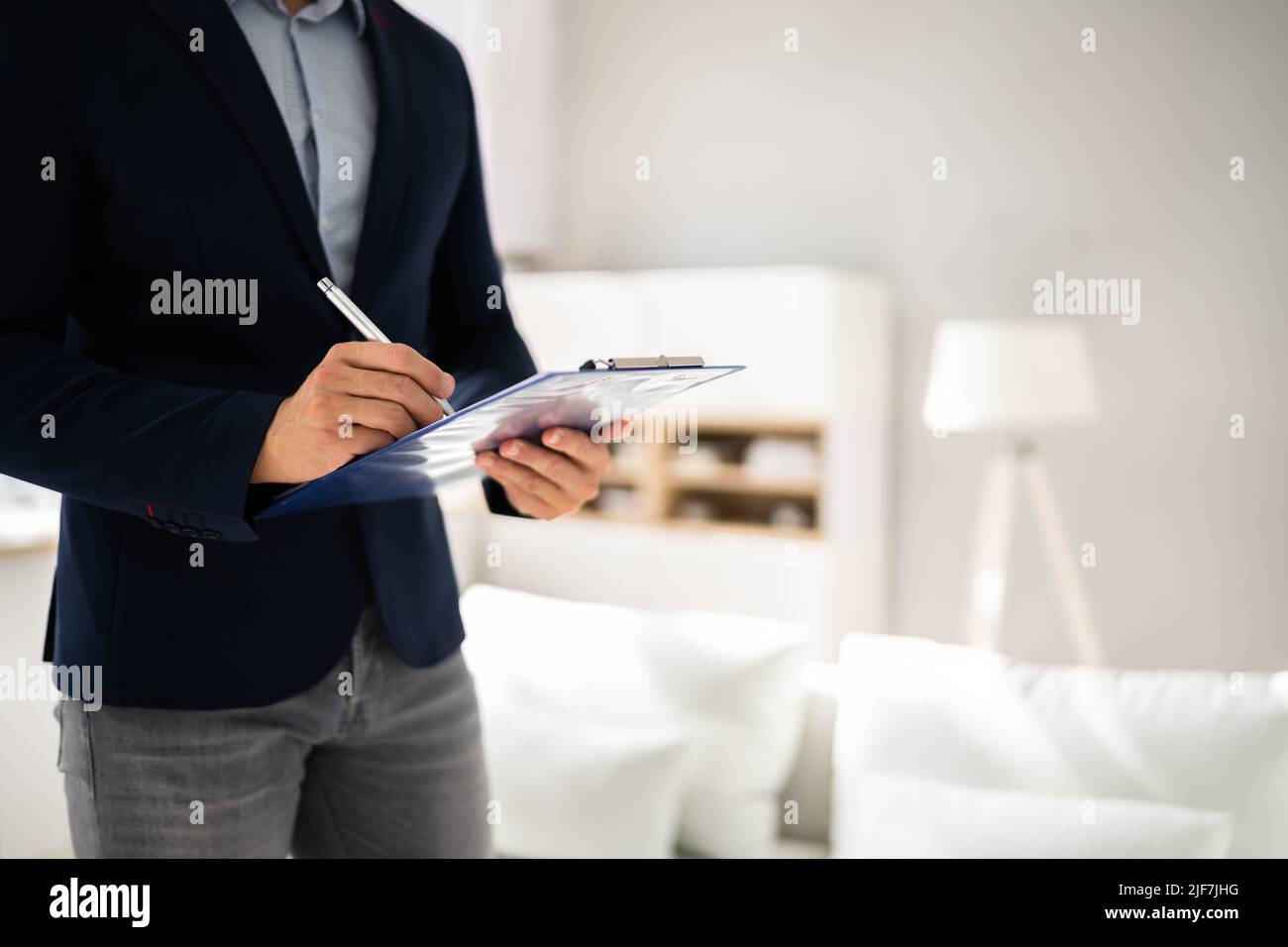 Real Estate House Appraisal And Home Check Stock Photo - Alamy