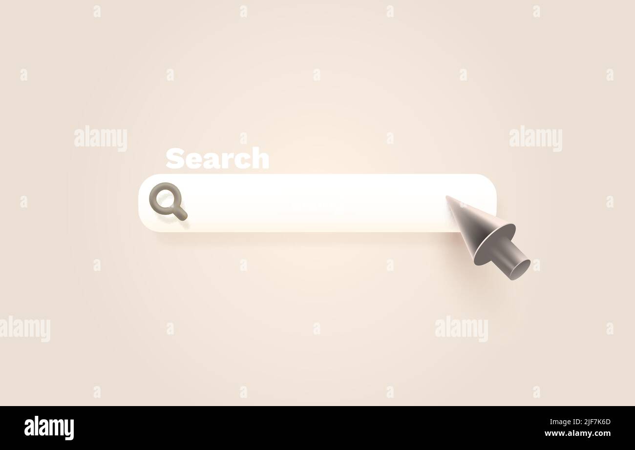 Search web banner, browse network, frame address menu. Vector ...