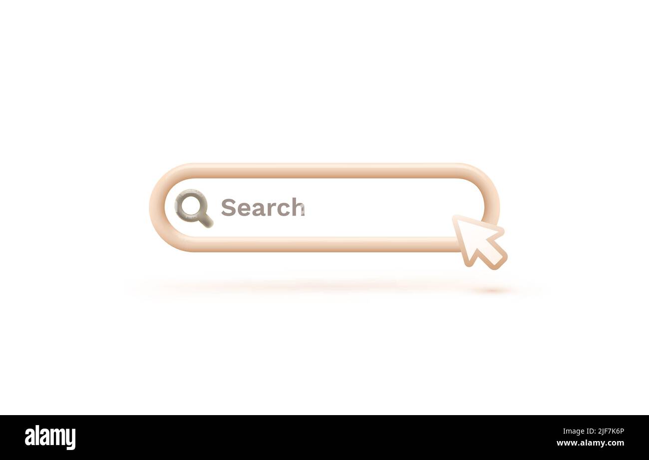 Search web banner, browse network, frame address menu. Vector ...