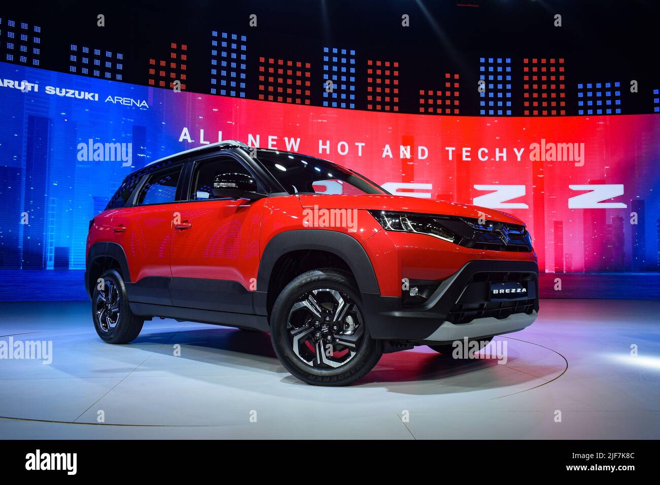 Gurugram, Haryana, India. 30th June, 2022. A Maruti Suzuki Brezza ...