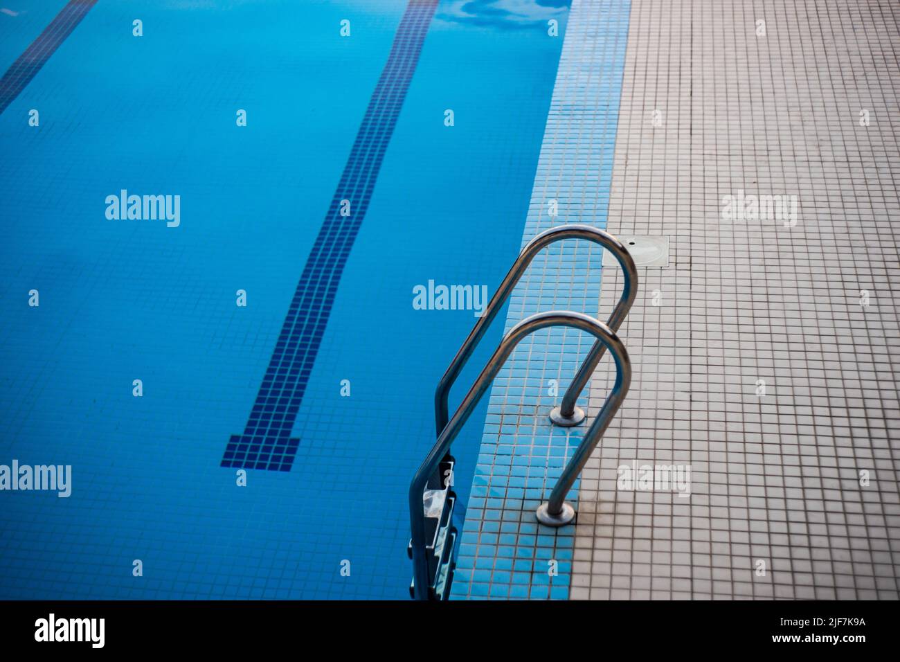 Cool pure blue water in the pool Stock Photo - Alamy