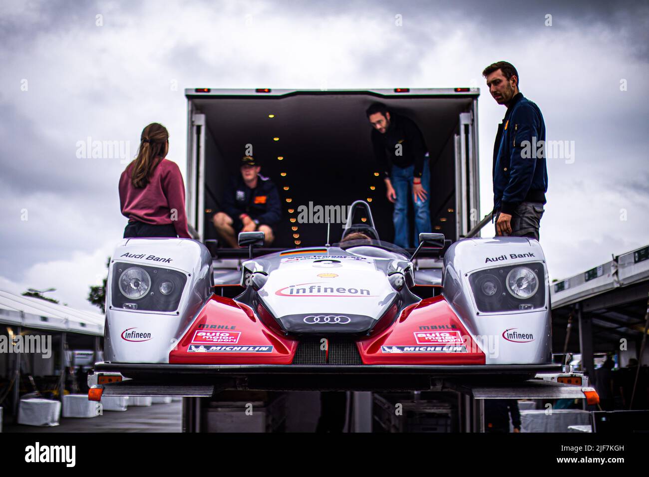 Audi R8 LMP during the Le Mans Classic 2022 from June 30 to July 3 ...