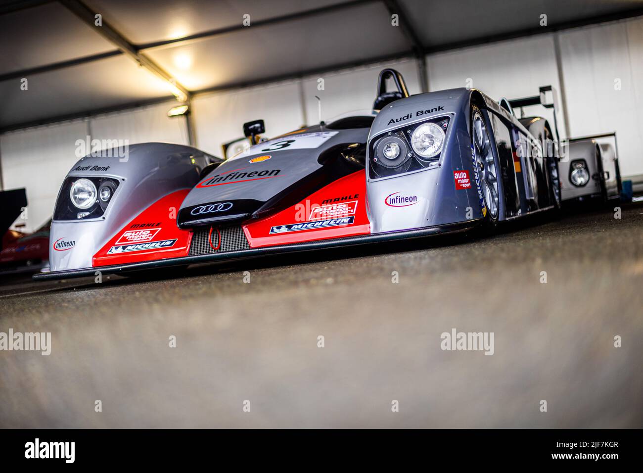 Audi R8 LMP during the Le Mans Classic 2022 from June 30 to July 3 ...
