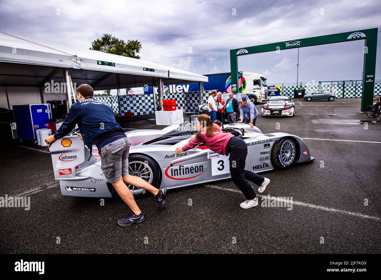 Audi R8 LMP during the Le Mans Classic 2022 from June 30 to July 3 ...