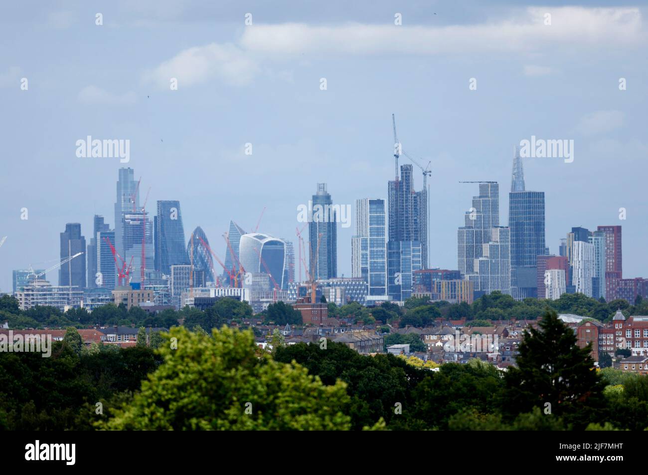 A general view of the London skyline during day four of the 2022 ...