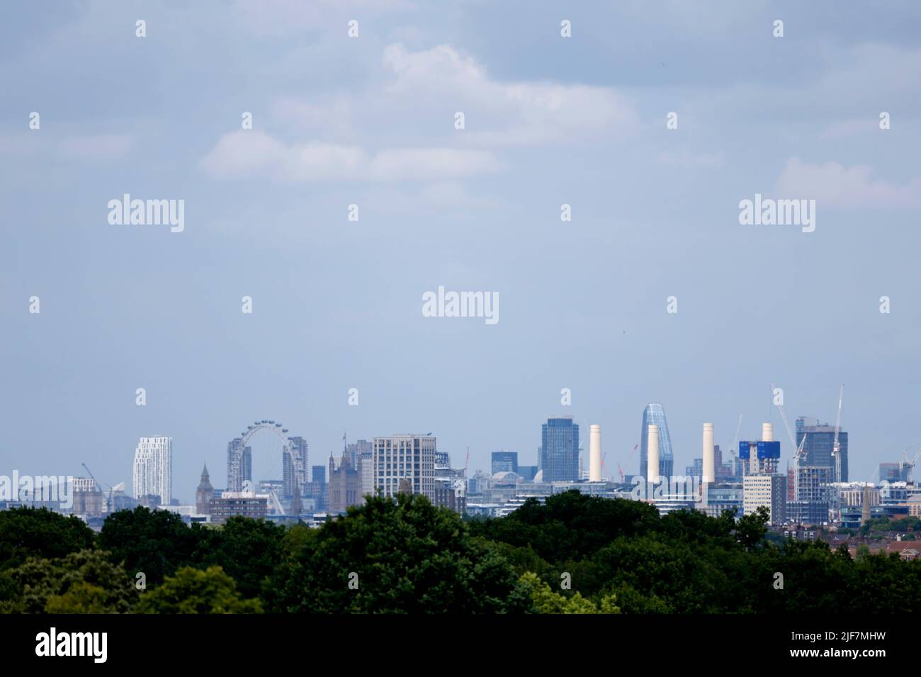 A general view of the London skyline during day four of the 2022 ...