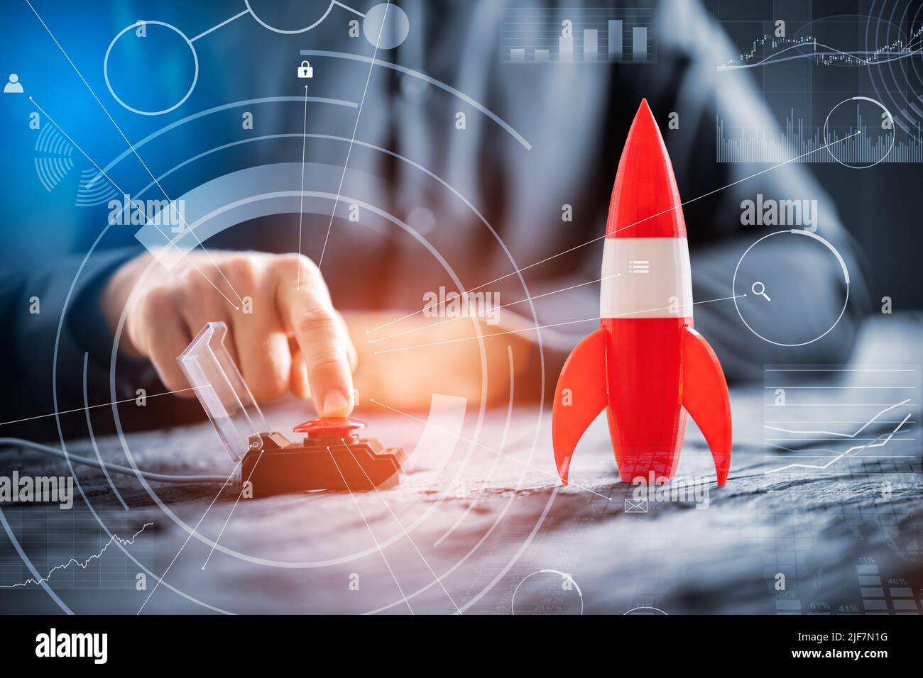 Pressing launch button hi-res stock photography and images - Alamy