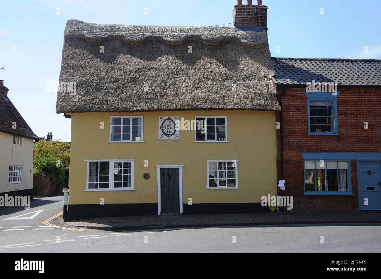 Tudor Rose Cottage, New Buckenham, Norfolk Stock Photo - Alamy
