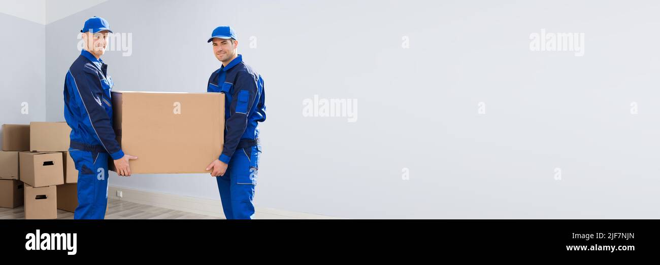 Working home moving banner happy hi-res stock photography and images ...