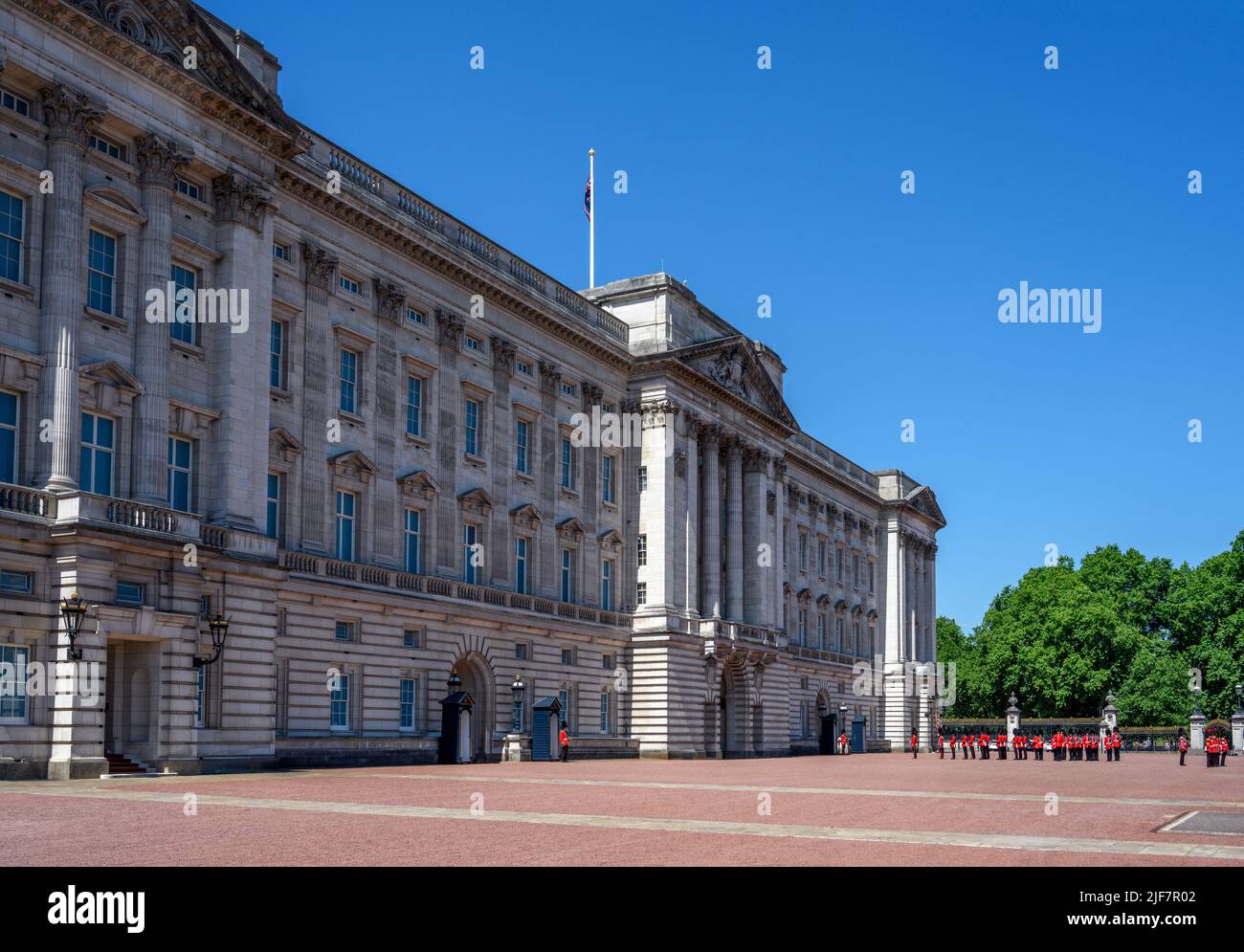 The Changing of the Guard at Buckingham Palace, London, England, UK ...