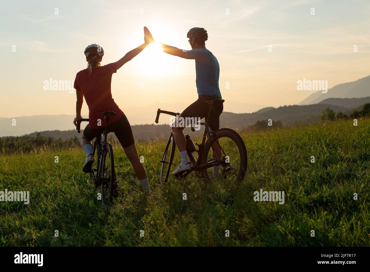Woman high five man hi-res stock photography and images - Alamy