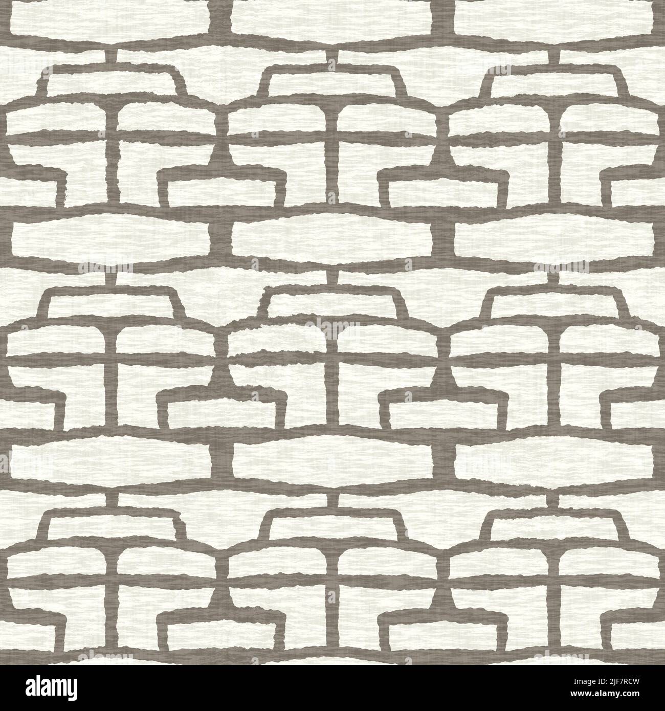 Hand drawn doodle linen effect texture pattern. Seamless woven natural ...