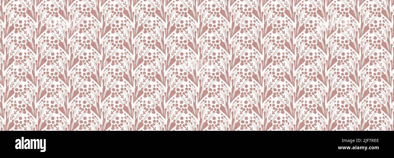 Gender neutral floral flower seamless raster border. Simple whimsical 2 ...