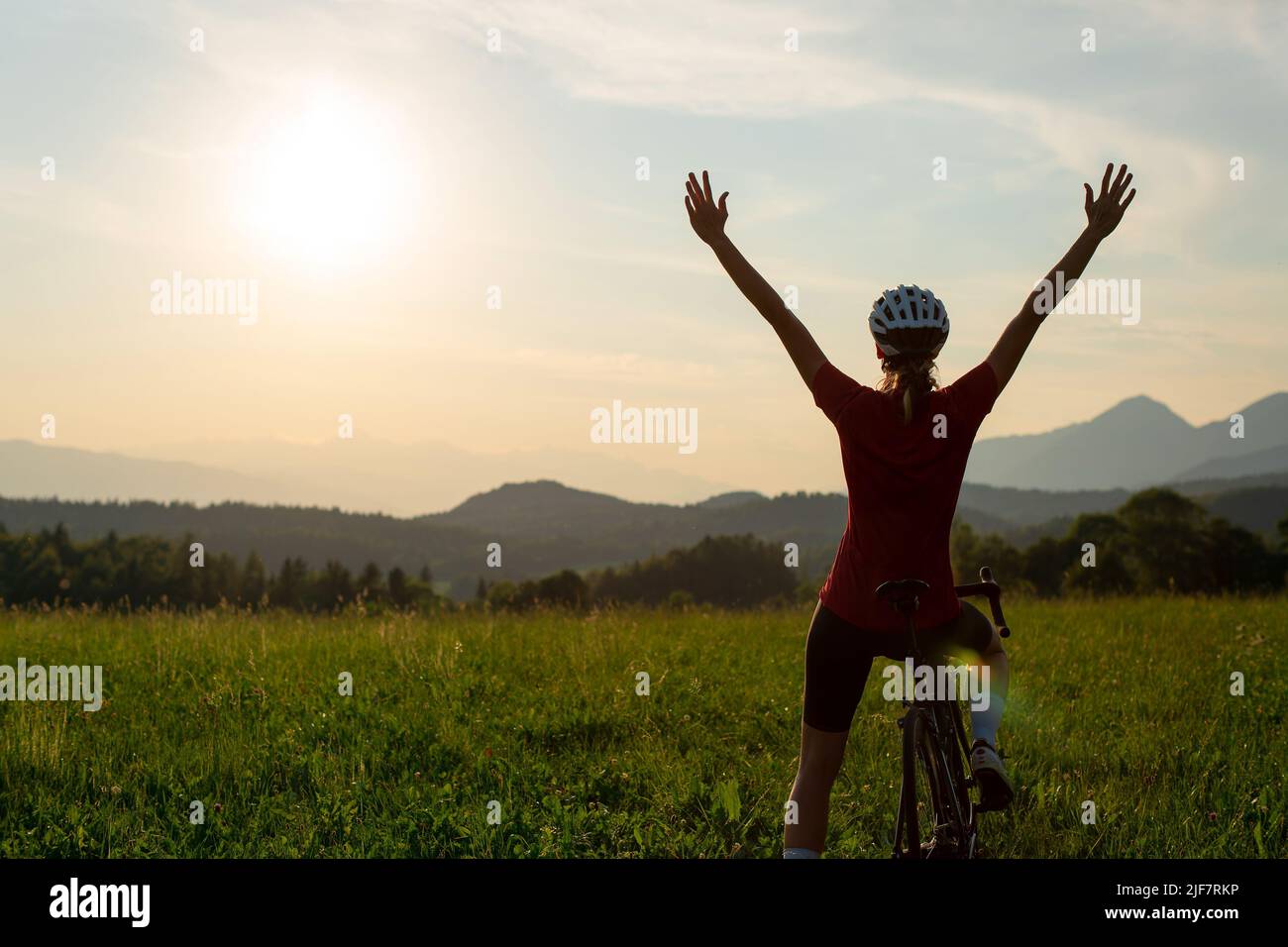 Girl victory pose hi-res stock photography and images - Alamy
