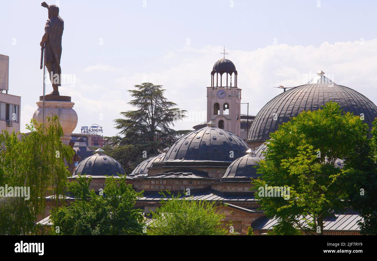 North Macedonia, Skopje, Daut Pasha Baths, National Gallery, Old Bazaar ...