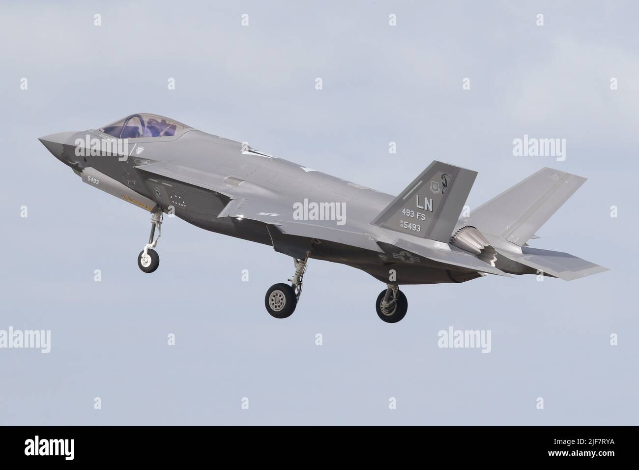Newly delivered F-35A Lightning II's from the 495th Fighter Squadron ...