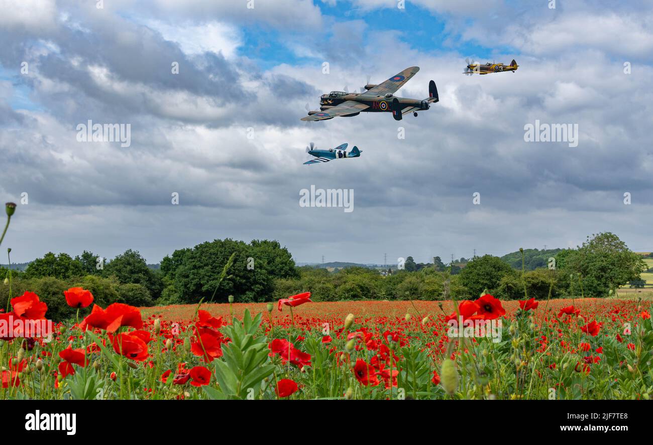 Battle of Britain Memorial flight Stock Photo - Alamy
