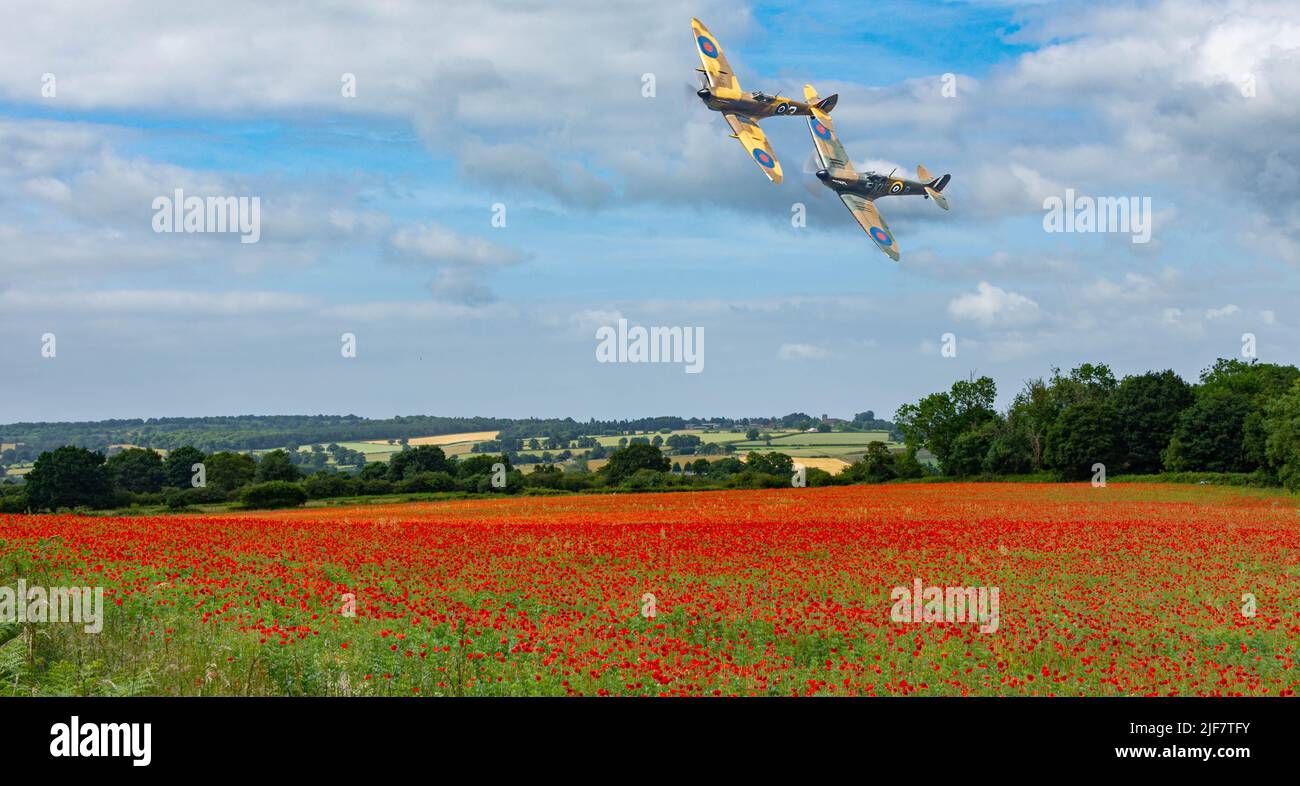 Battle of Britain Memorial flight Stock Photo - Alamy