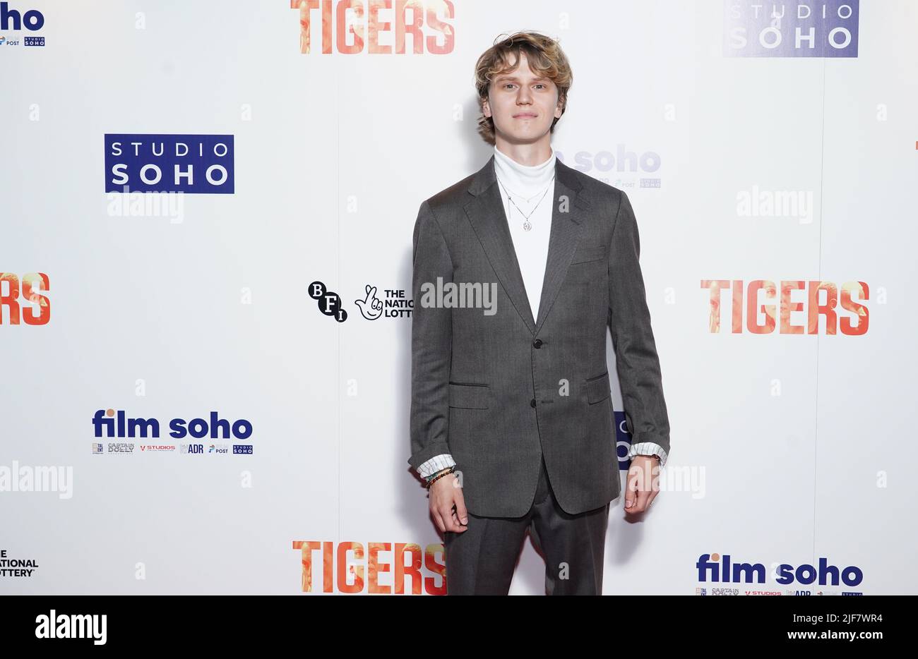 Erik Enge seen arriving at the UK premiere of Tigers at the Curzon ...