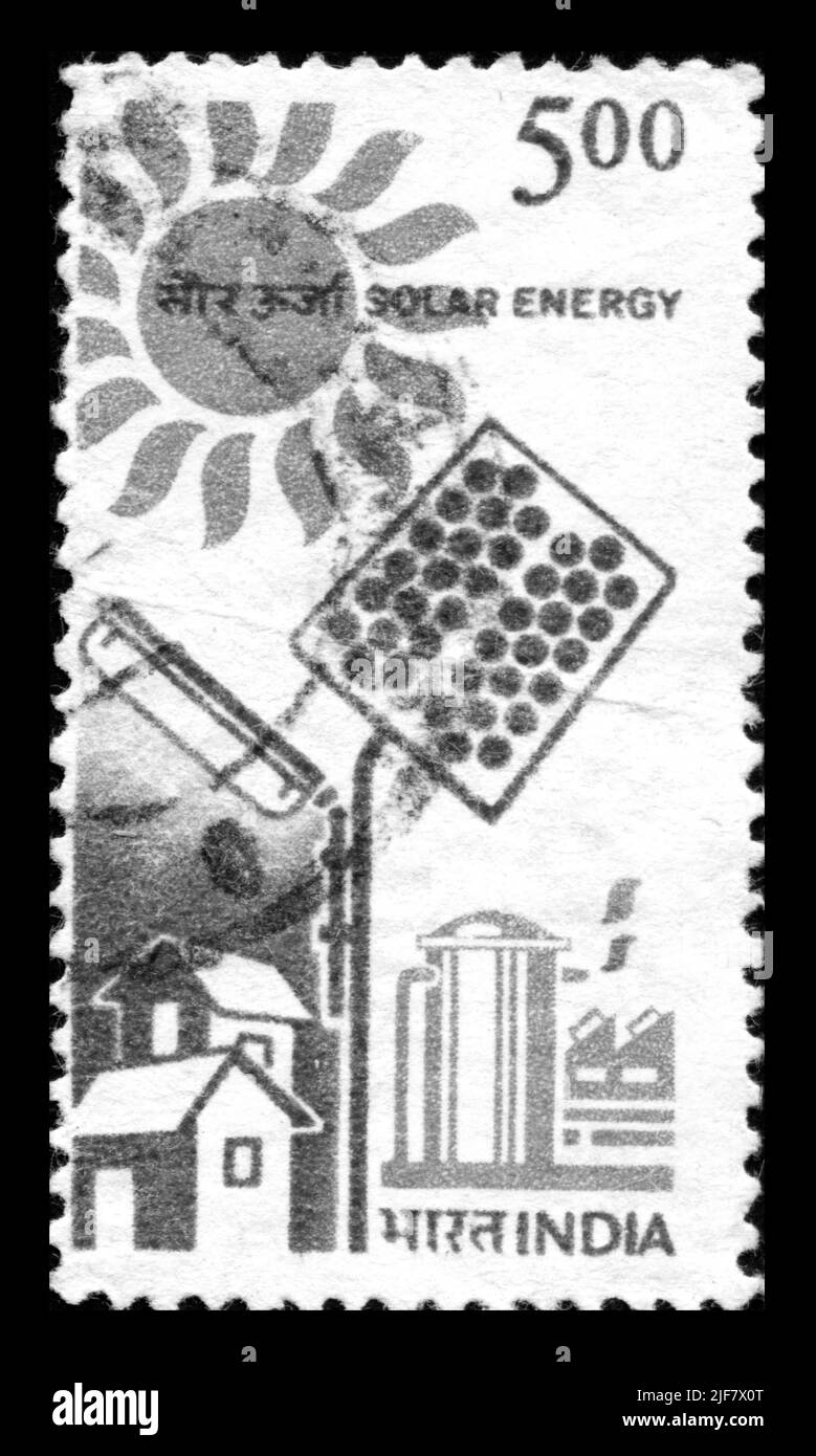 India solar Black and White Stock Photos & Images - Alamy