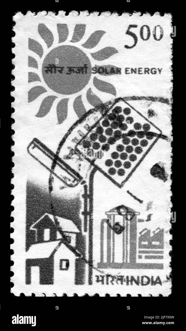 India solar Black and White Stock Photos & Images - Alamy