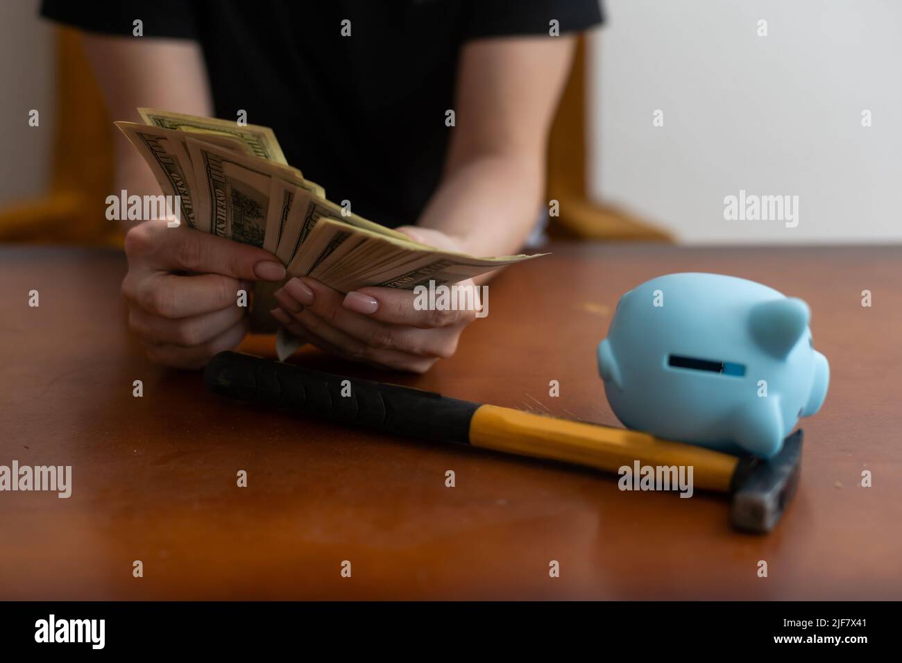 Banknote is breaking into pieces hi-res stock photography and images ...