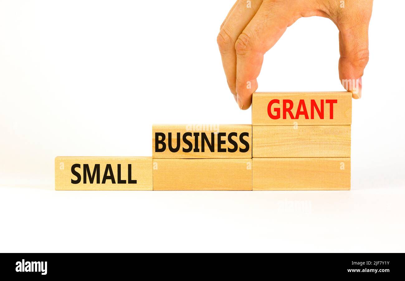 Small business grant symbol. Concept words Small business grant on ...