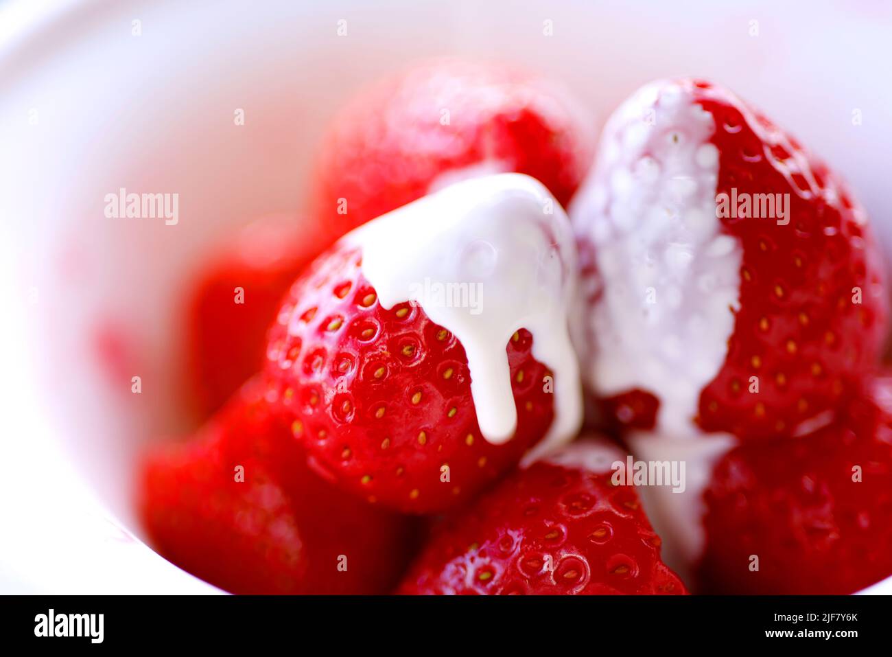 Strawberries and cream during day four of the 2022 Wimbledon ...