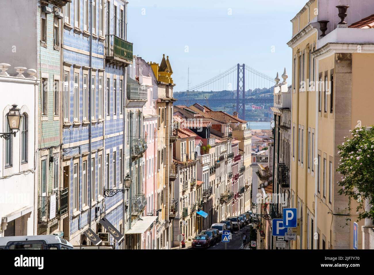 The city of Lisbon - Bridge of the 25 april - day of the revolution ...