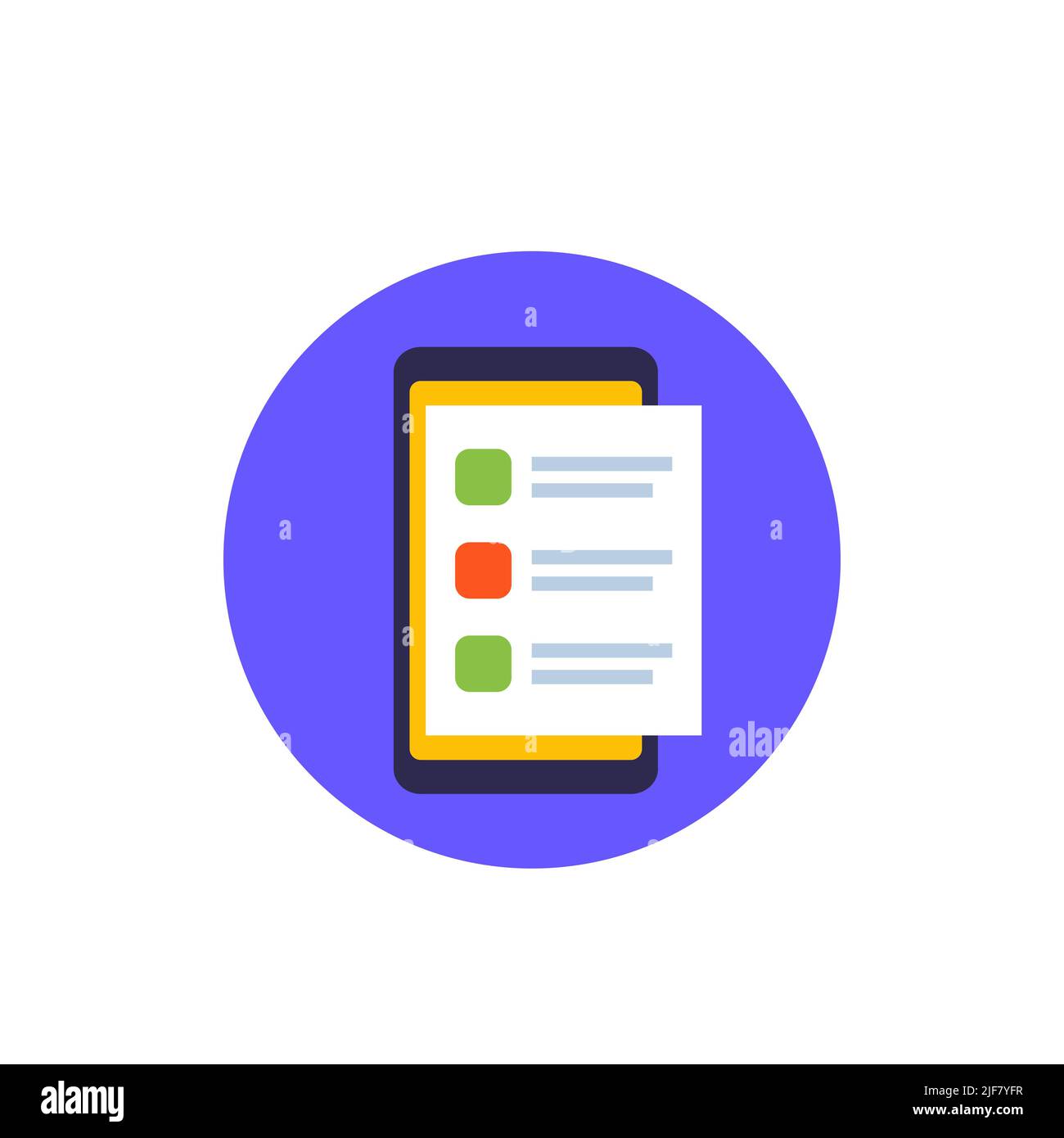 online survey in a smart phone icon Stock Vector Image & Art - Alamy