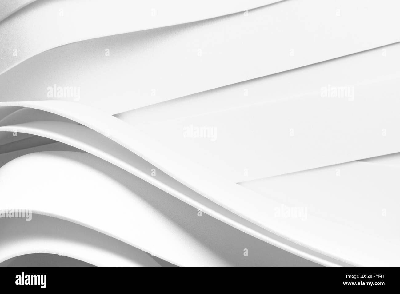 Geometric composition made of curved elements, 3d illustration Stock ...