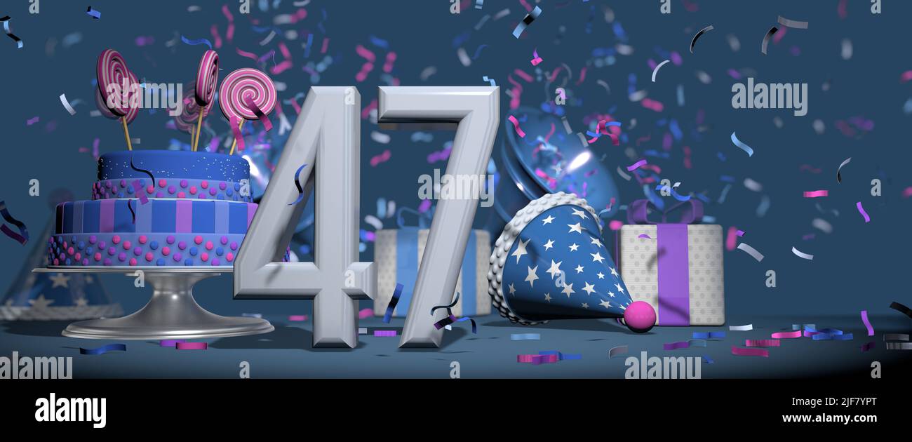47 birthday cake hi-res stock photography and images - Alamy