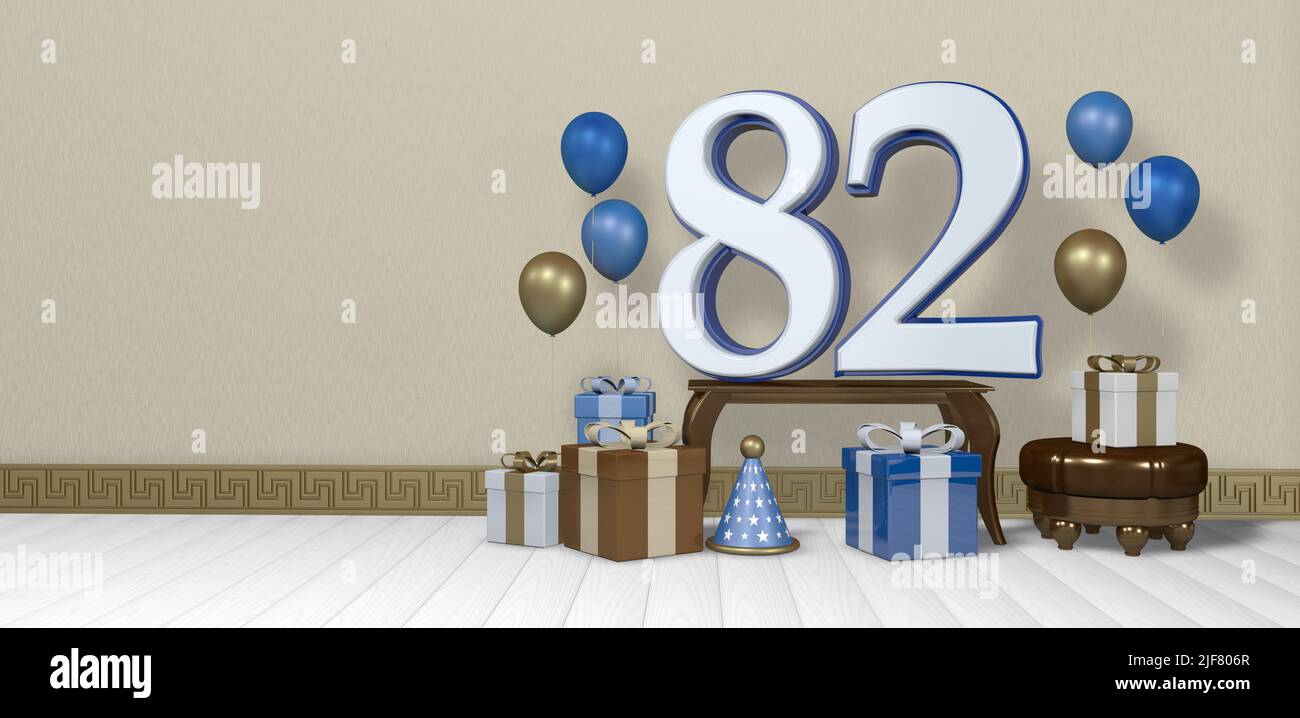 3d number 82 hi-res stock photography and images - Alamy