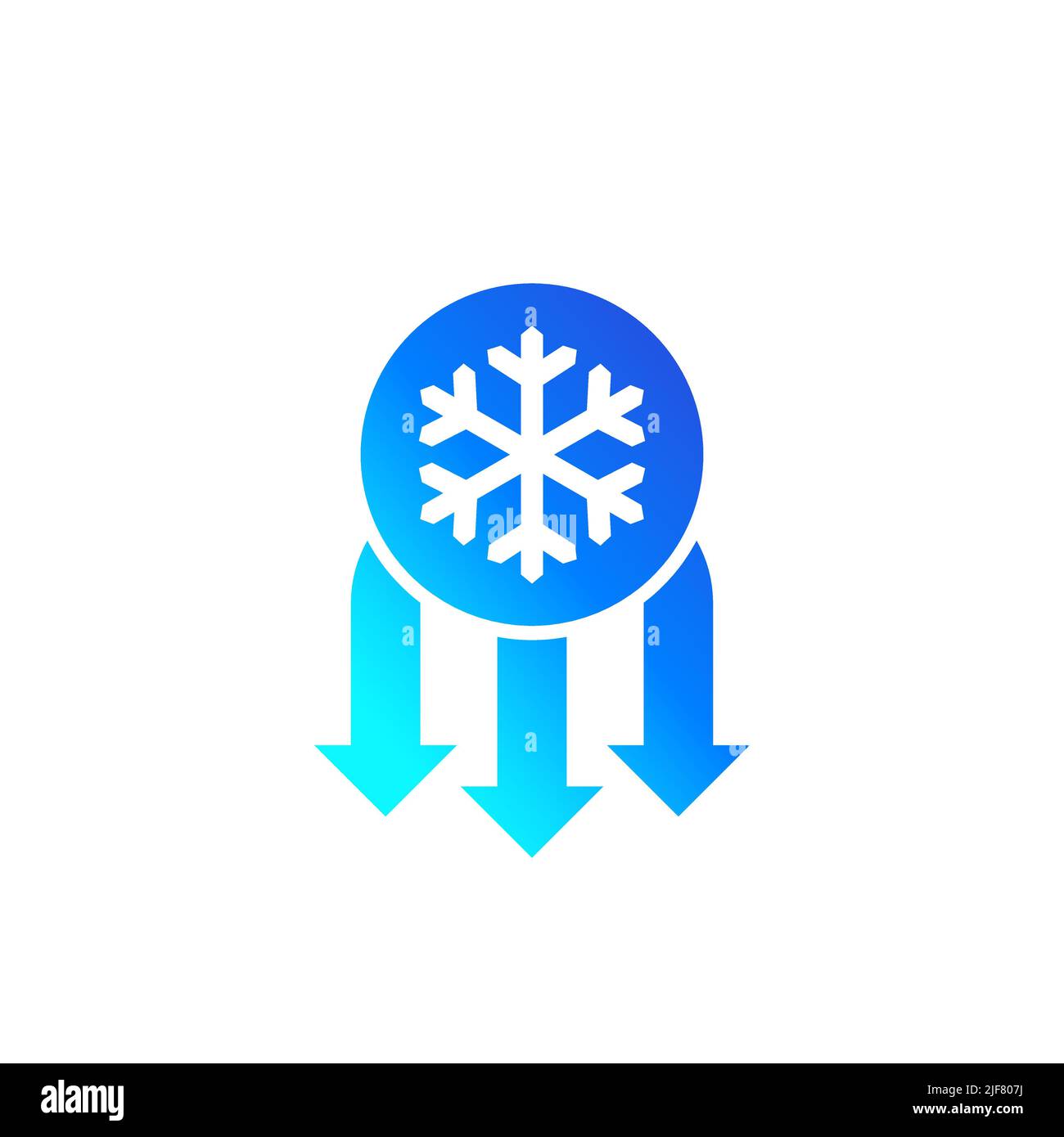 Frost impact, freezing icon, vector Stock Vector Image & Art - Alamy