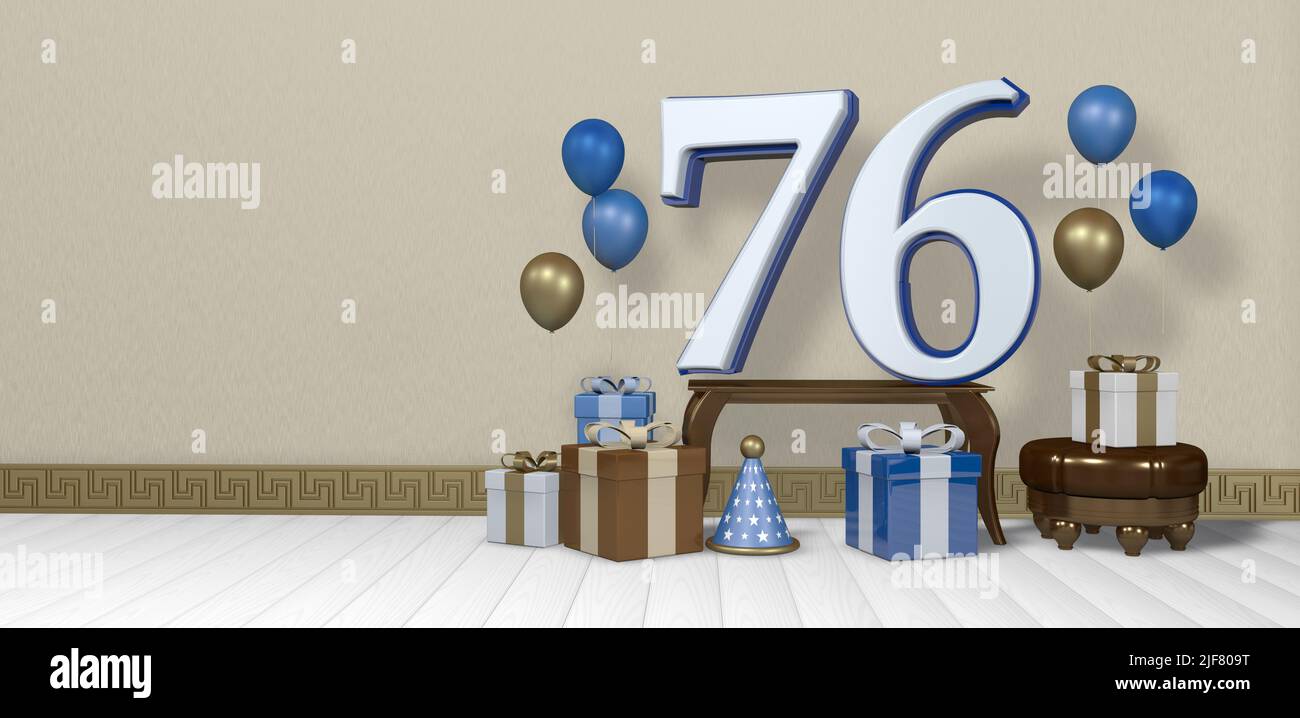 3d number 76 hi-res stock photography and images - Alamy