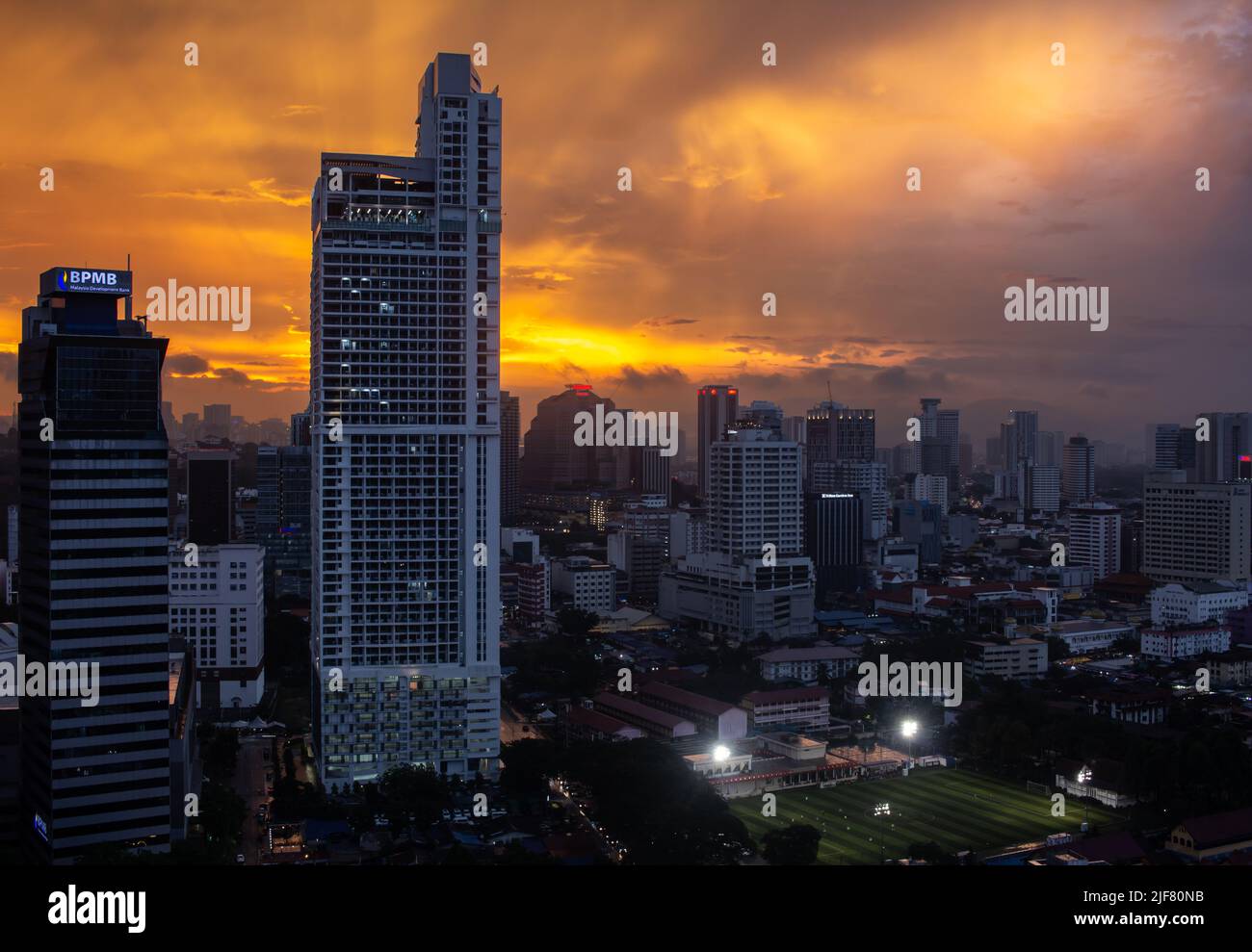 Kuala Lumpur, Malaysia - Jun 09 2022: High rise buildings during the ...